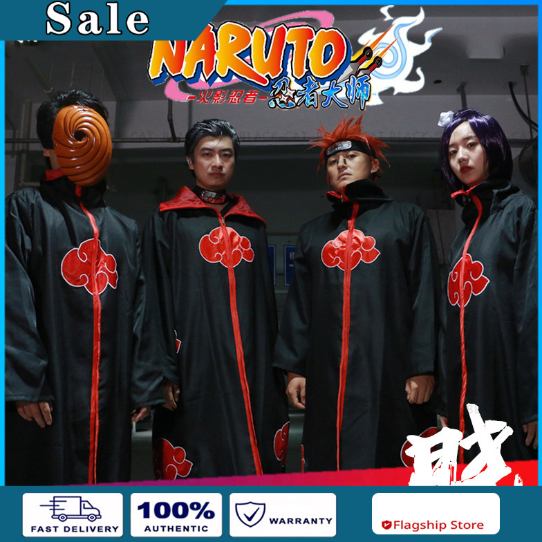 เสื้อคลุม จากอนิเมะเรื่อง Naruto Akatsuki Sasuke Uchiha Itachi สำหรับคอ ...