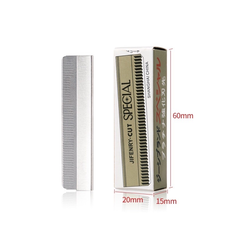 ใบมีดกันคิ้ว SPACITY สแตนเลสแท้ 1 กล่อง มี 10 ใบ - theskybeauty - ThaiPick