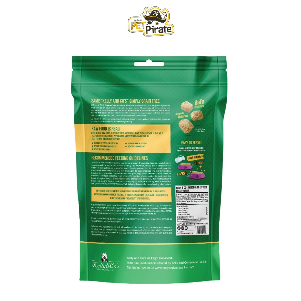 Kelly Cos Freeze-Dried Raw Meal อาหารบาร์ฟฟรีซดรายสำหรับแมว ปลอดธัญพืช ...