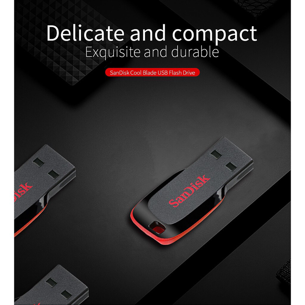 แฟลชไดร์ฟ Flash Drive แฟลชดิสก์ Flash Disk USB 2.0 Cruzer Blade 8GB 16GB 32GB 64GB 128GB ...