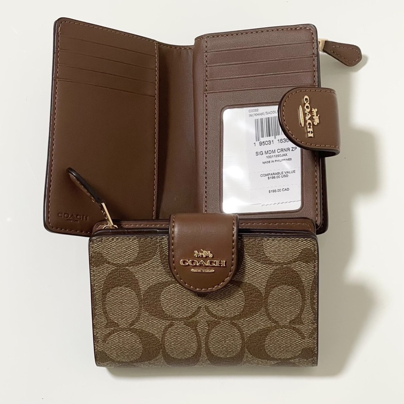 Coach Medium Corner ZIP Wallet ถูกที่สุด พร้อมโปรโมชั่น มิ.ย. 2026 ...