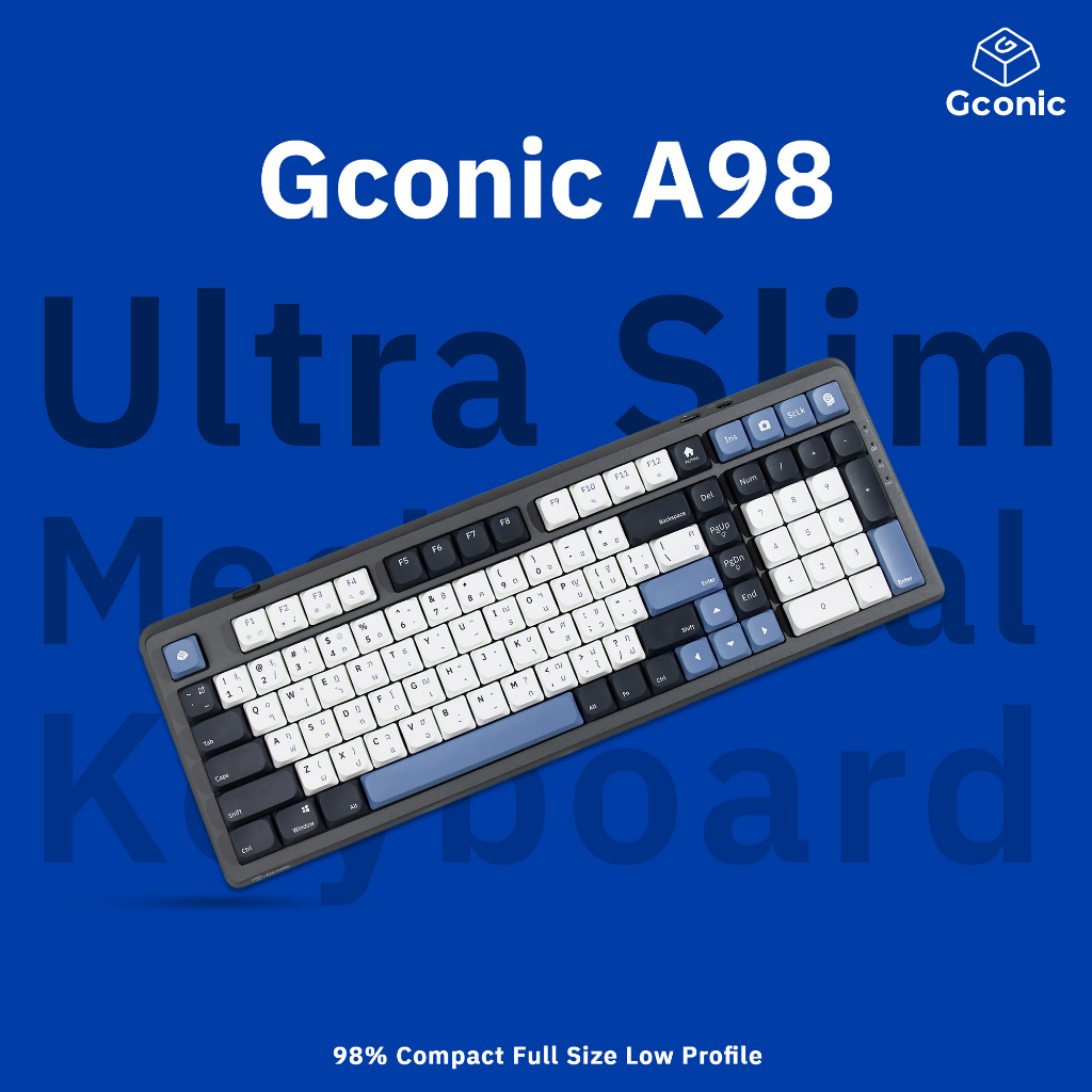 Gconic A98 Ultra Slim Mechanical Keyboard - gconic - ThaiPick