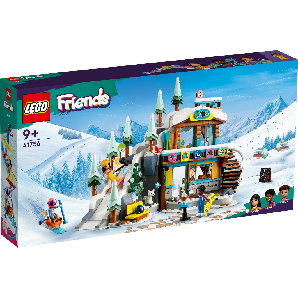 LEGO Friends 41756 Holiday Ski Slope and Café Building Toy Set (980 ...