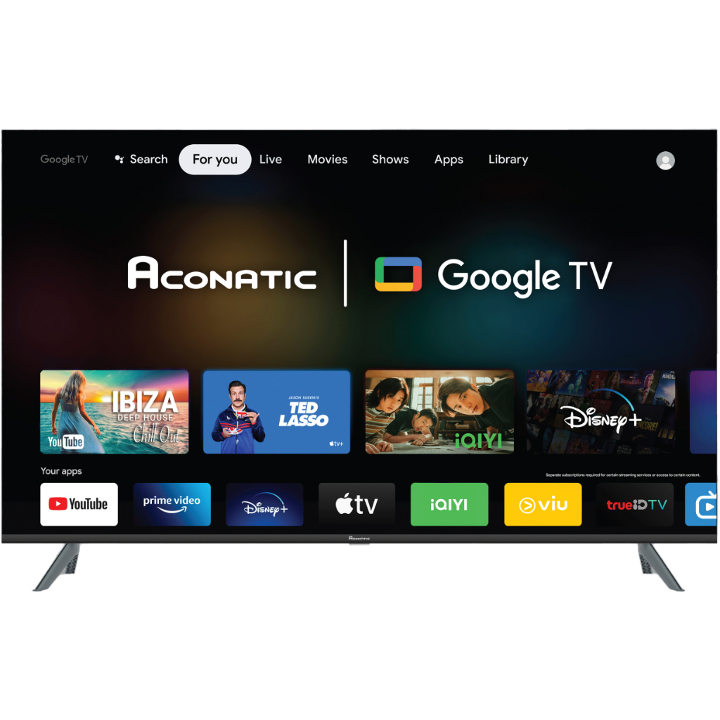 ใหม่ล่าสุด ACONATIC สมาร์ททีวี Google TV 55 นิ้ว UHD LED รุ่น 55US700AN ...