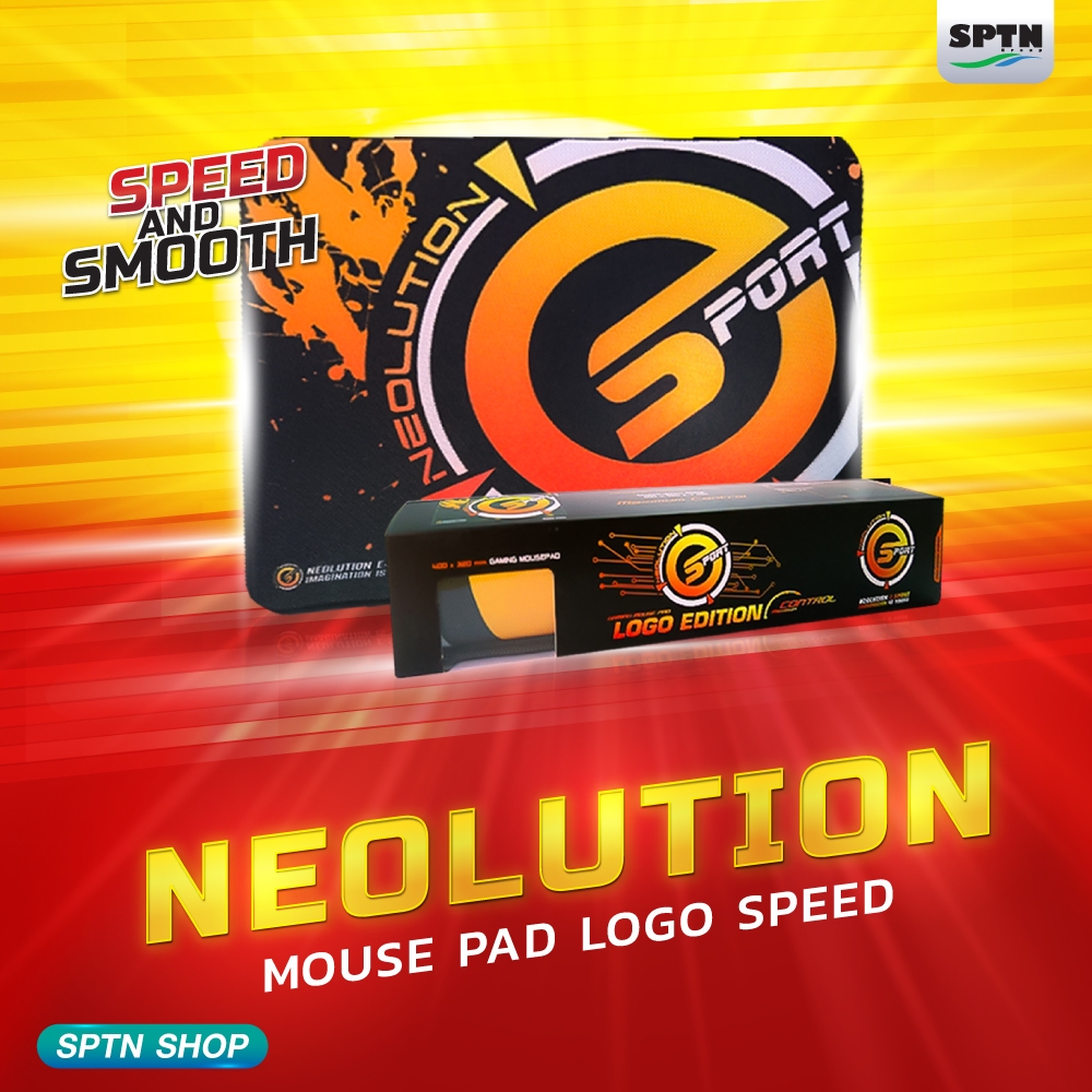 เเผ่นรองเมาส์ NEOLUTION เเผ่นรองเมาส์เล่นเกมส์ MOUSE PAD LOGO SPEED 400 ...