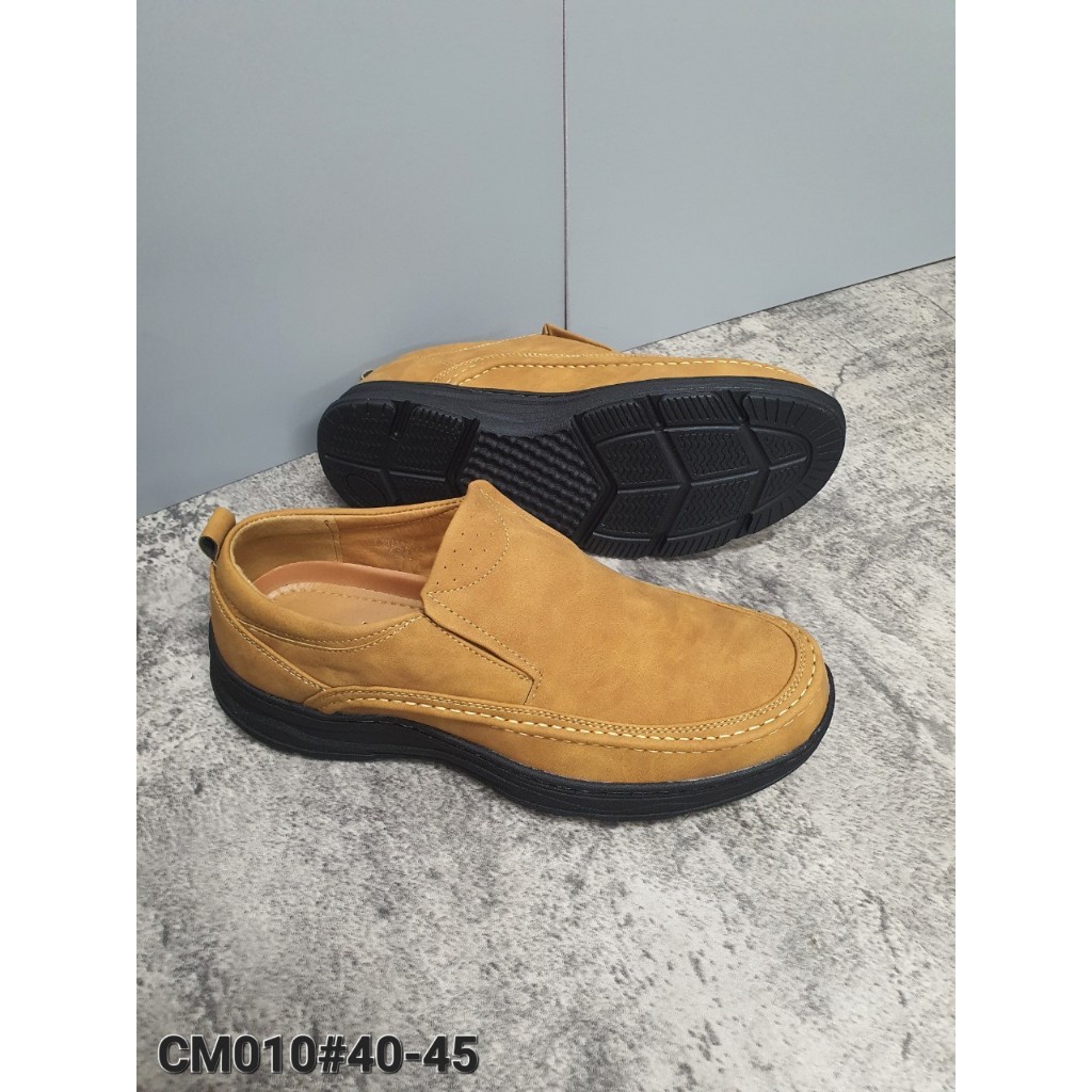 CM010รองเท้าหนังลำลองผู้ชายแบบสวมมี3สีไซส์40-45 - BERRY SHOES&BAG - ThaiPick