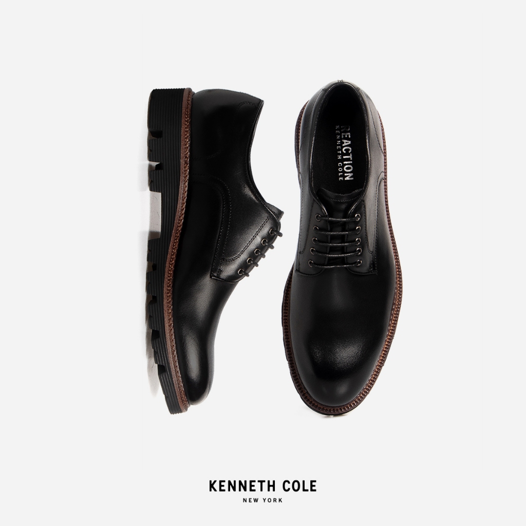 KENNETH COLE รองเท้าทางการผู้ชายรุ่น DANIEL CHUNKY BLACK สีดำ ( DRS ...