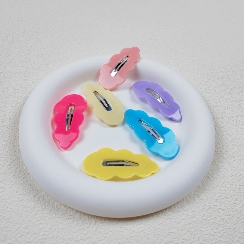 G009 กิ๊ฟทรงลายเมฆ สีสวยสดใส (สุ่มสี) พร้อมส่งจากไทย - cat.on.the.moon ...