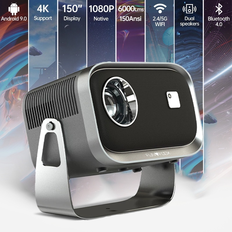 MONOZ โปรเจคเตอร์ A10 MINI LCD Android โปรเจคเตอร์ WiFi HD 1080P รองรับ ...