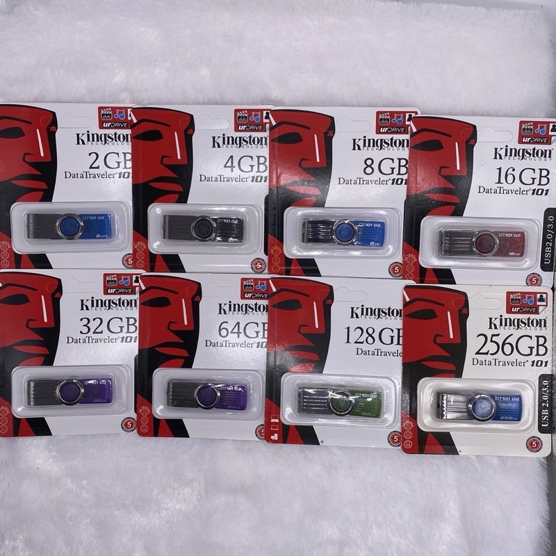 Kingston USB Flash Drive 2GB/4GB/8GB/16GB/32GB/64GB/128GB/256GBรุ่น DT101 แฟลชไดร์ฟ - คุณภาพลี ...