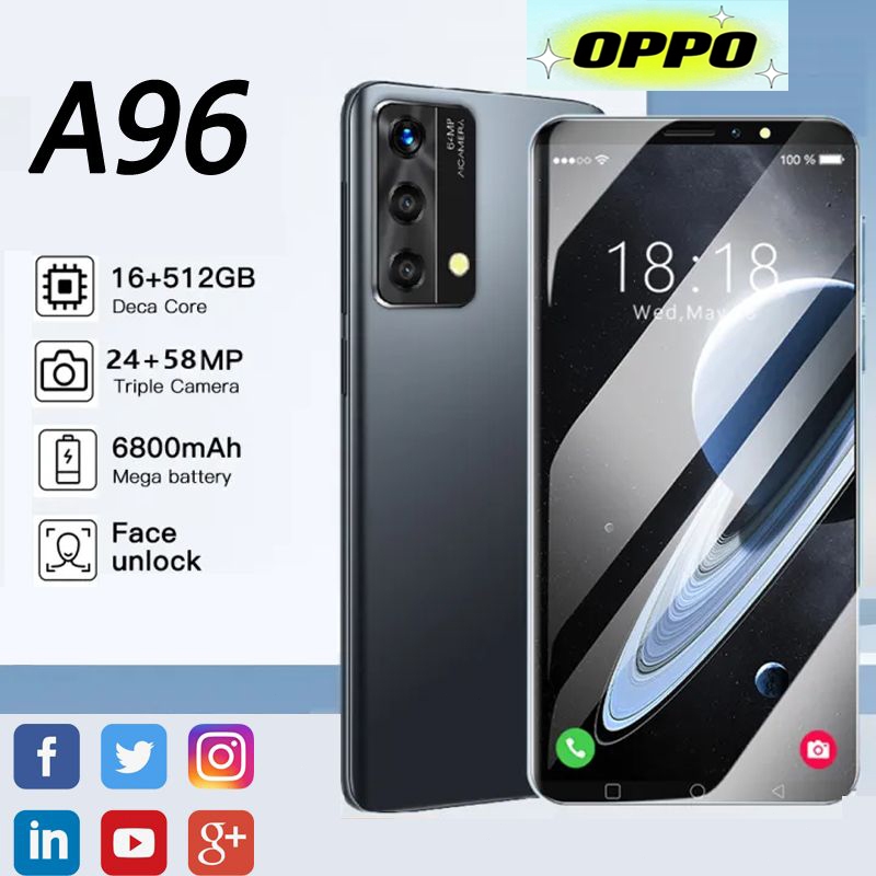 โทรศัพท์ A96 5G โทรศัพท์มือถือ รองรับ2ซิม Smartphone 4G/5G โทรศัพท์สมา ...