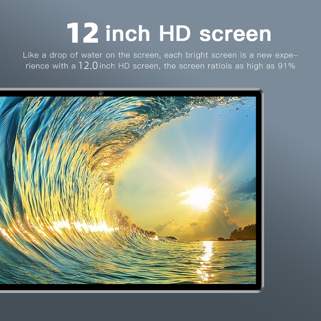 【ซื้อ 1 แถม 6 คีย์บอร์ด】UODEGA แท็บเล็ตพีซีใหม่ Max80 Tab 12.0 นิ้ว 5G ...