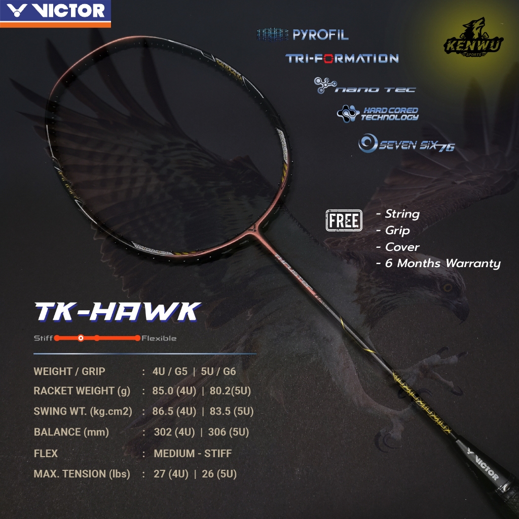 ไม้แบดมินตัน Victor TK Hawk ถูกที่สุด พร้อมโปรโมชั่น พ.ย. 2025 | BigGo ...