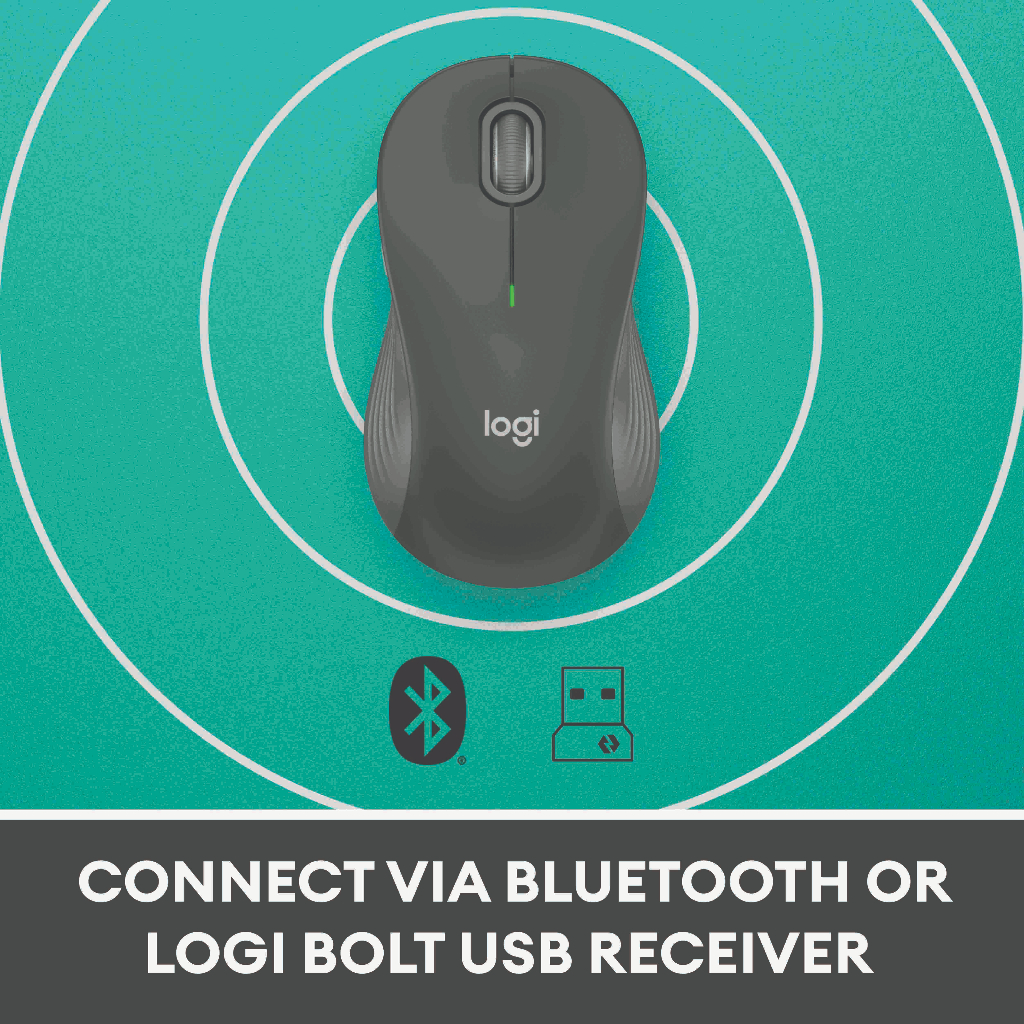 Logitech Signature M550 Wireless Mouse Bluetooth or USB SilentTouch ...