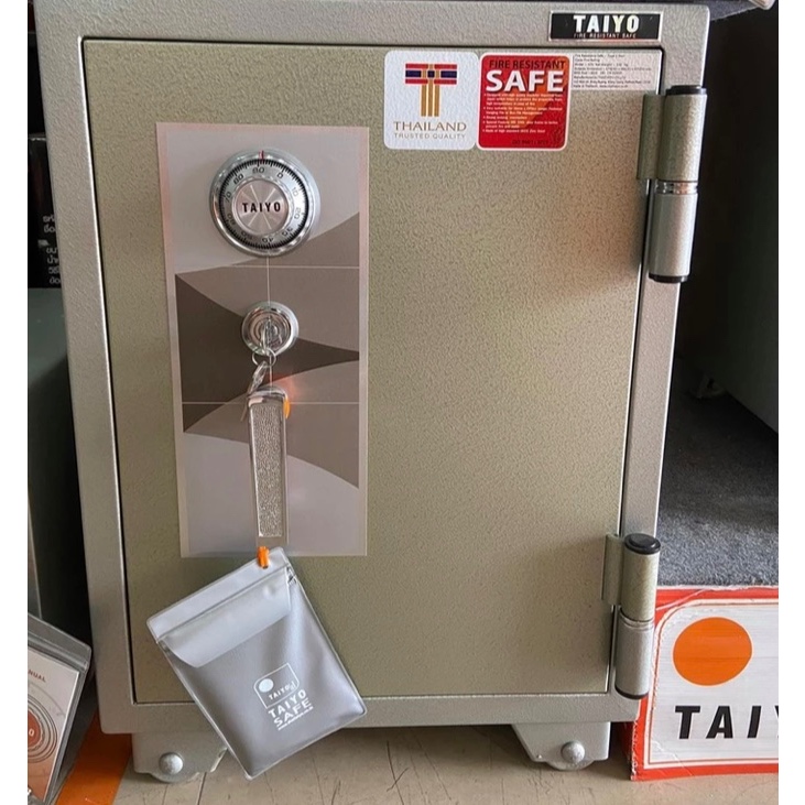 ตู้เซฟนิรภัย กันไฟ ยี่ห้อ Taiyo ไทโย น้ำหนัก 100กก. รุ่น TS670 K1C ขนาด ...