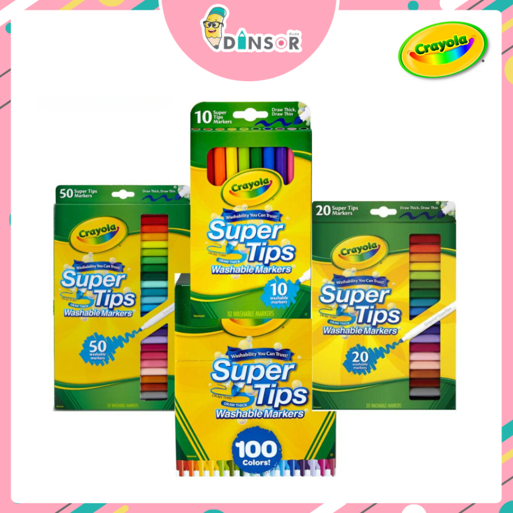 Supertips Crayola 10สี ถูกที่สุด พร้อมโปรโมชั่น ก.พ. 2026 | BigGoเช็ค ...