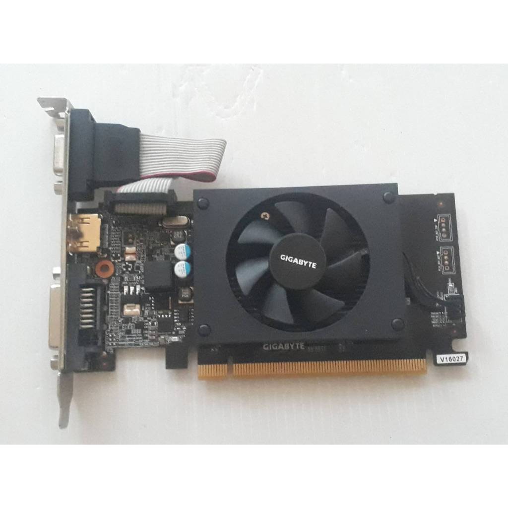 การ์ดจอ Gigabyte GT710-DDR3-64bit /2G (GV-N710D3-2GL) ไม่ต่อไฟเพิ่ม - CyberTechWarin - ThaiPick