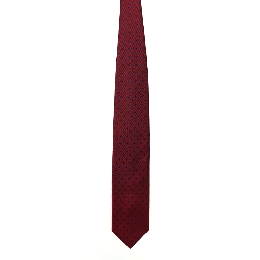 DAPPER เนคไท 7.5 cm Polka Dot Jacquard Tie สีแดง (TIR1/800RJ) - DAPPER ...