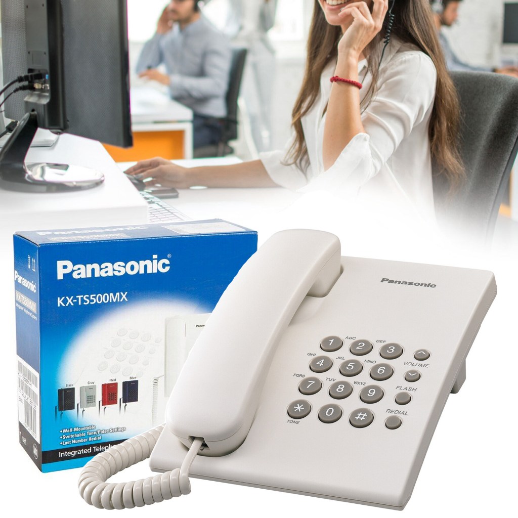 （มีส่วนลดในการเข้าร้าน）Panasonic รุ่น KX-TS500 เปิดลำโพง (หลายสี ...