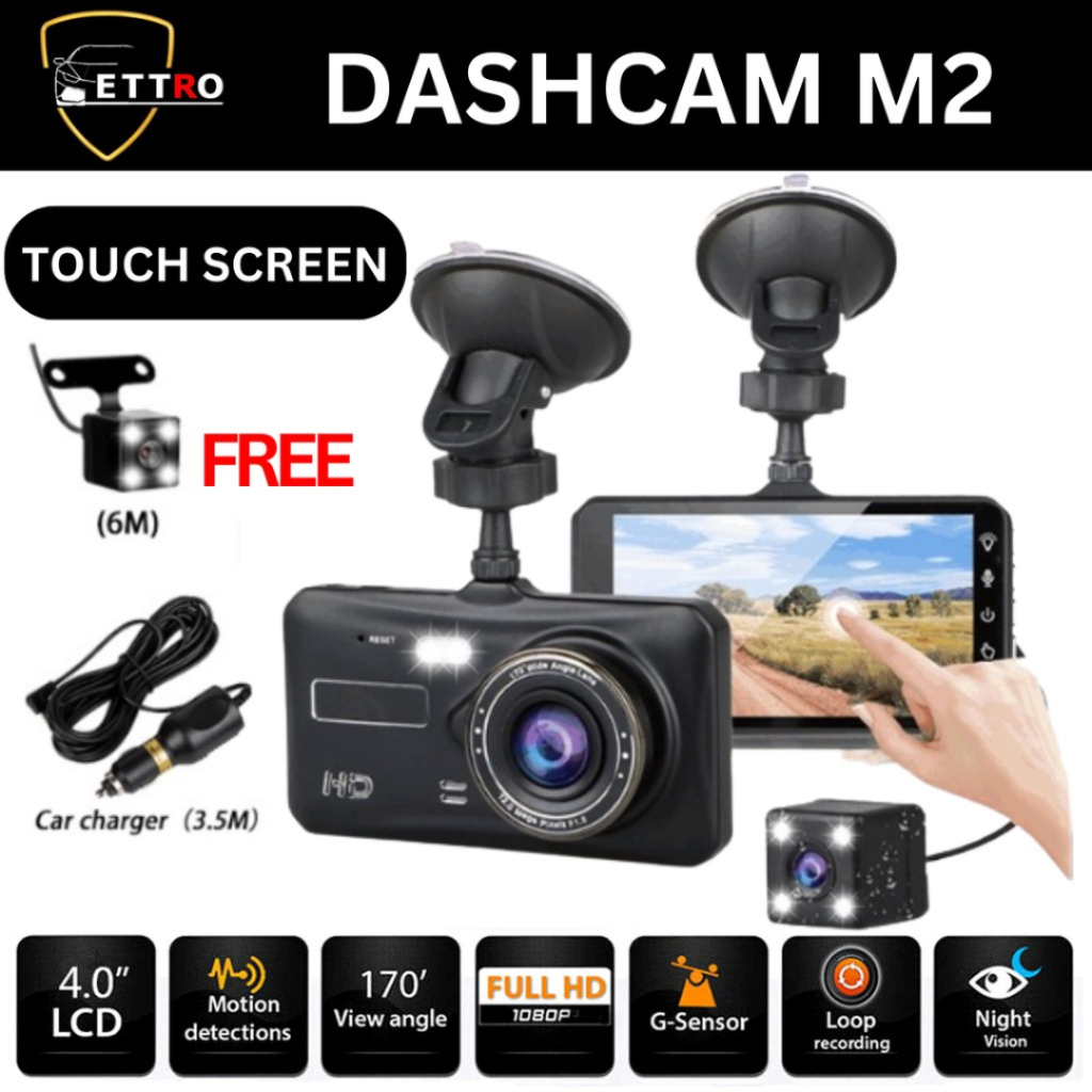 รับประกัน 5 ปีDashcam 1296P ระบบสัมผัส Car Camสองเลน Dash Cam Vehicle Video Full HD - knkn_store ...