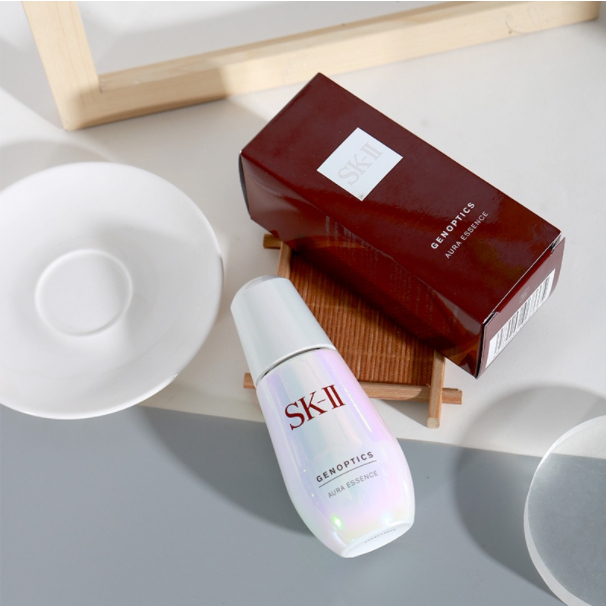 ของแท้ 100SKII SK2 SK-II GenOptics Aura Essence 50 ml. เอสเซ้นท์ ไบรท์เทนนิ่ง ของแท้100 พร้อมจัด ...