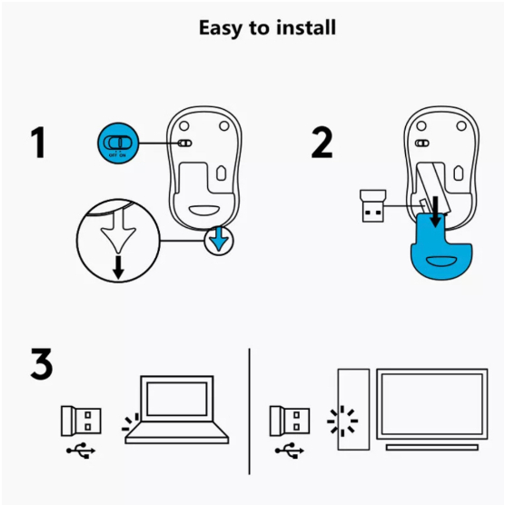 Logitech Silent Wireless MOUSE M221 เทคโนโลยีเม้าส์ไร้เสียงลดเสียงรบกวน ...