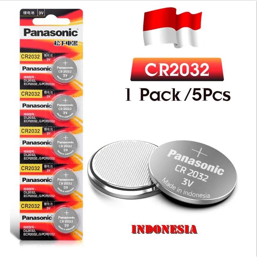 ของแท้ CR2032 ถ่านกระดุม Panasonic รุ่น CR2032 / CR2025 / CR2016 / CR1632 / CR1620 / CR1616 ...