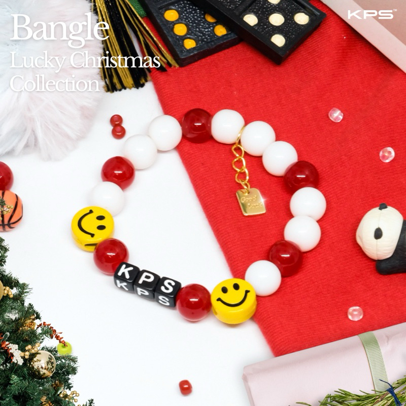 KPSBKK กำไลข้อมือลูกปัดหินนำโชค LUCKY CHRISTMAS หินแห่งความปรารถนา จี้ ...
