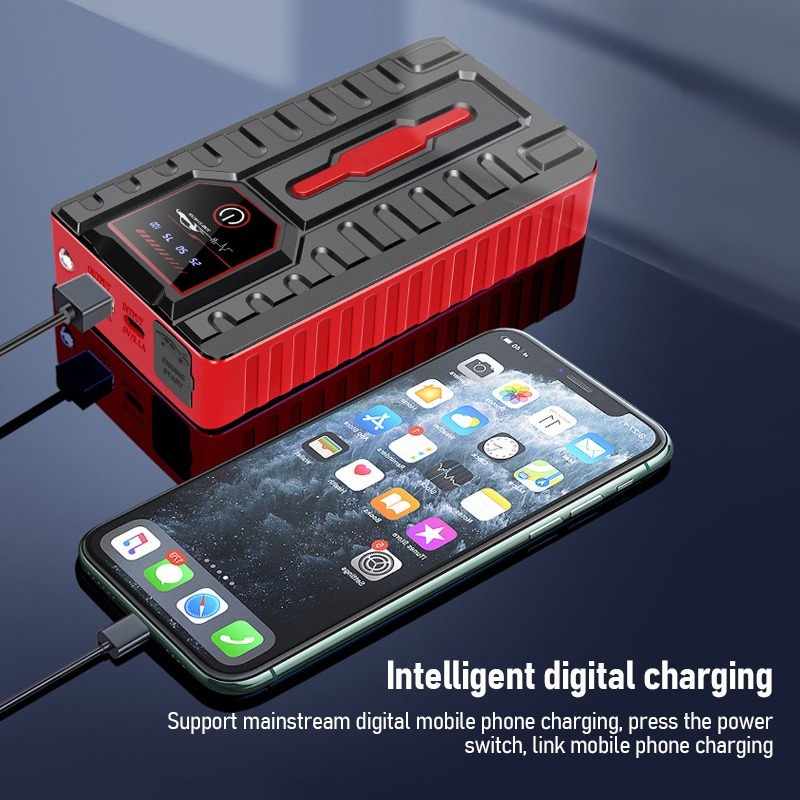 Car Jumper Starter 12V จั๊มสตาร์ทรถยนต์ จั๊มสตาร์ท เครื่องชาร์จรถยนต์แบบพกพา อุปกรณ์ช่วยสตาร์ท ...