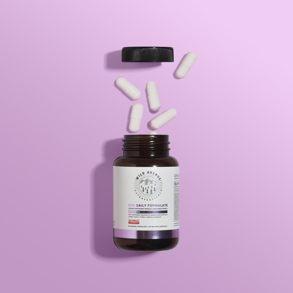 WILD AVENUE ONE DAILY FORMULATE 30 แคปซูล Astareal Nmn Resveratrol ...
