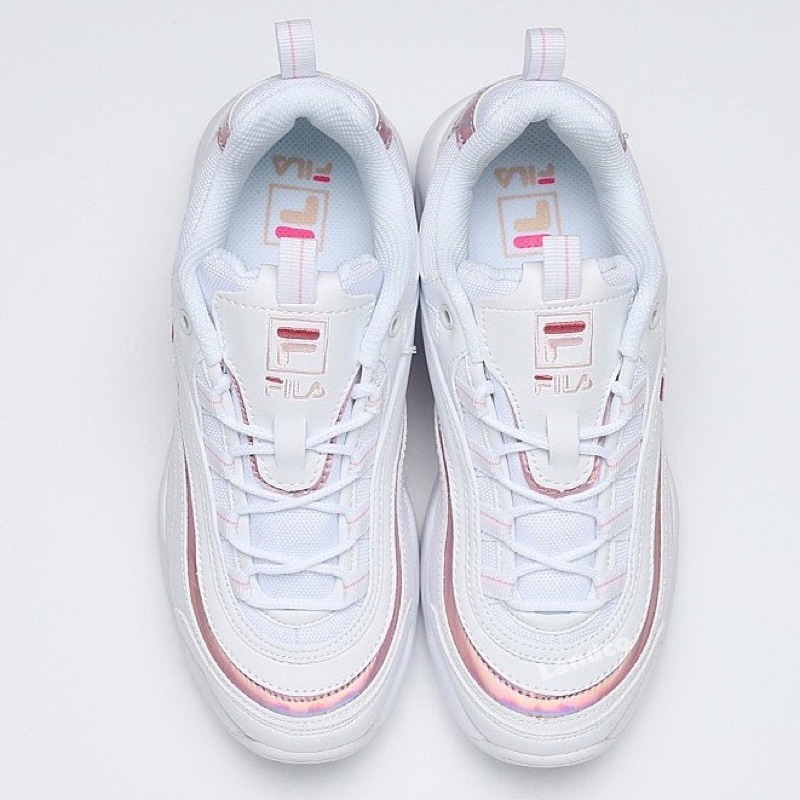 Fila ฟิล่า รองเท้าผ้าใบ รองเท้าลำลอง UX Ray Shiny 1RM01142 WHTPK (2990) - kanpicha_ann - ThaiPick