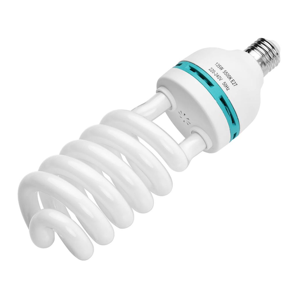 Spiral Fluorescent Light Bulb 135W 5500K Daylight CRI90 E27 Socket ...
