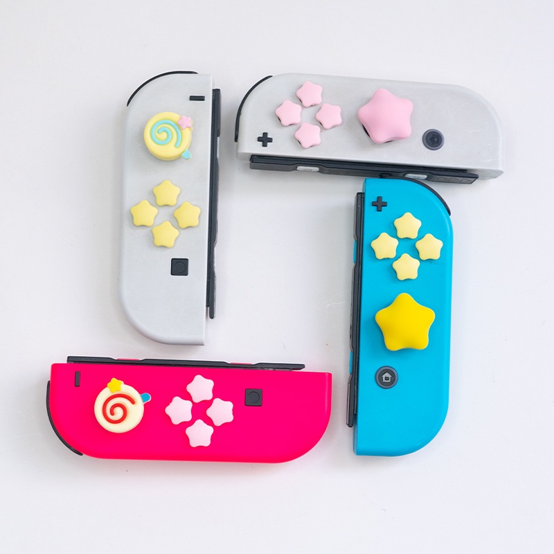 Nintendo Switch Button Caps ลายดวงดาา (ที่ครอบปุ่ม joy con)(จุก switch ...