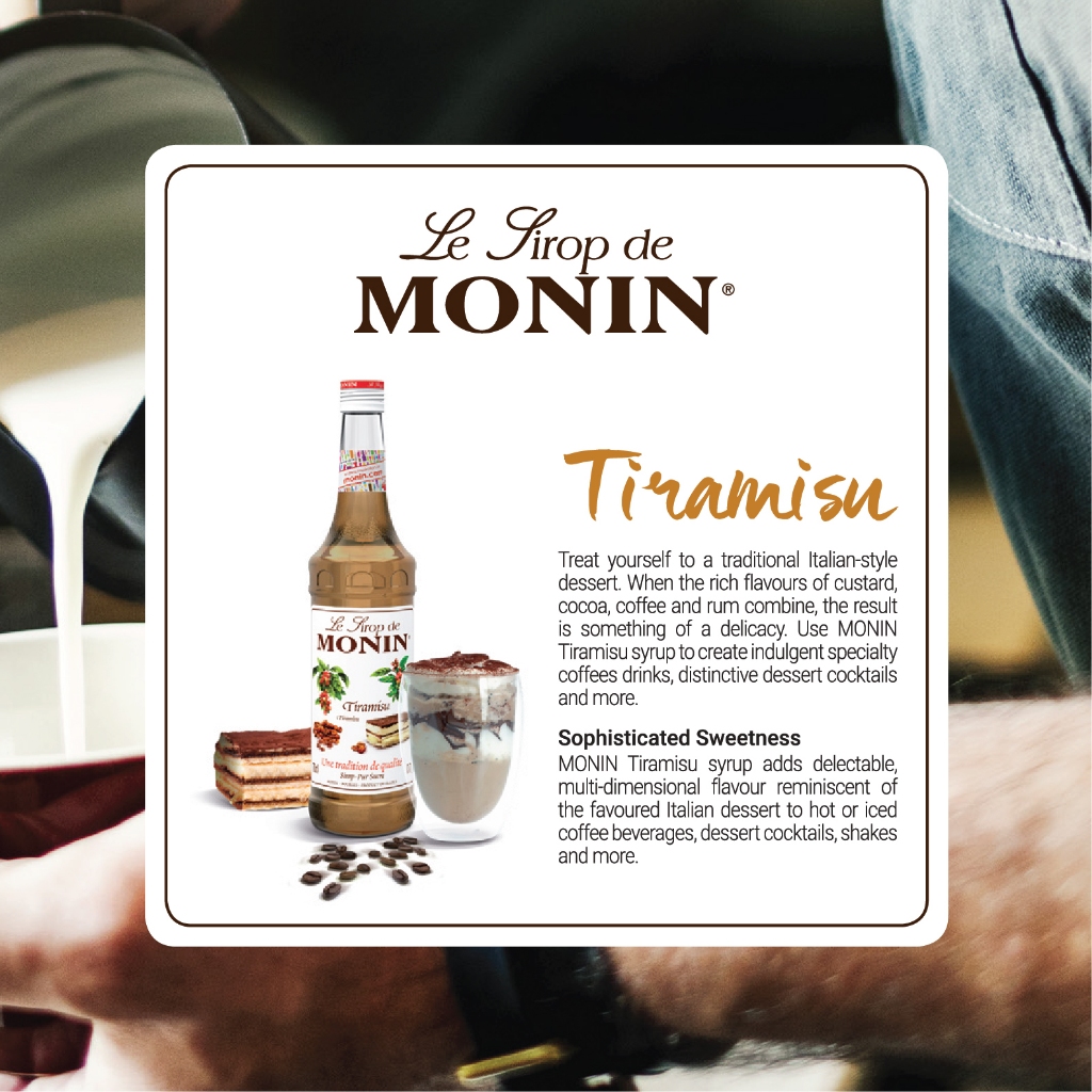 MONIN Tiramisu Syrup น้ำเชื่อมกลิ่นทีรามิสุ 700ml. - UCC Coffee - ThaiPick