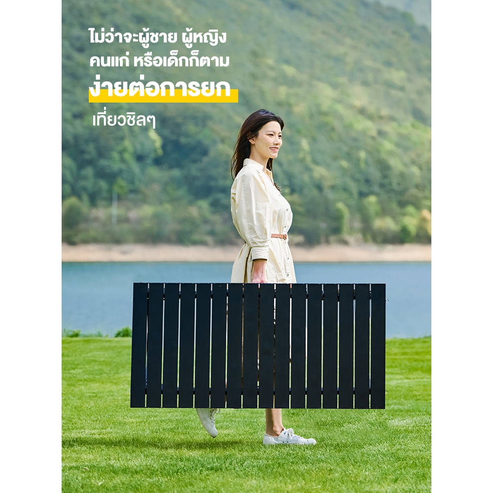 WTHB โต๊ะพับได้ โต๊ะแคมป์ปิ้ง อลูมิเนียม แบบพกพา Camping กลางแจ้ง ในร่ม ...