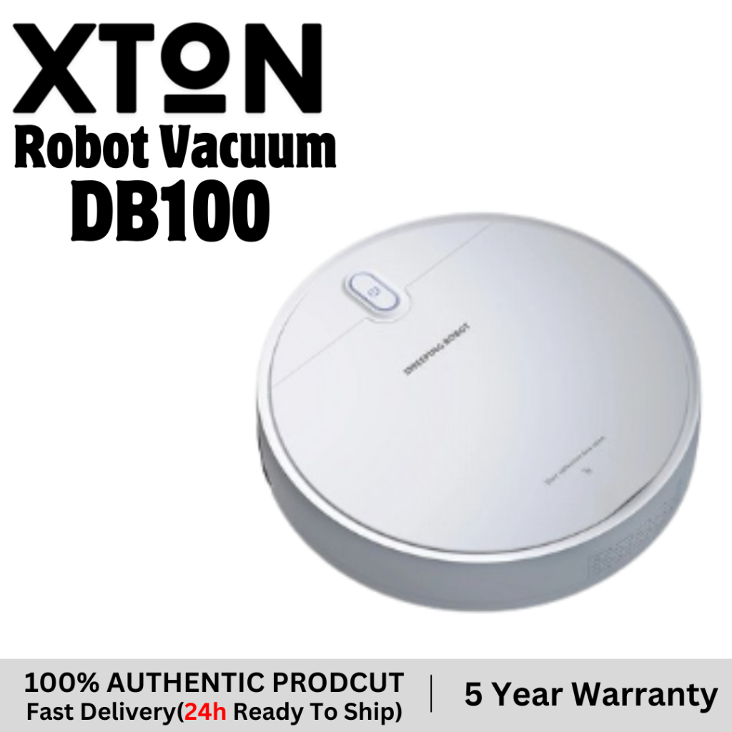 XTON Robot Vacuum DB100 หุ่นยนต์กวาด เครื่องดูดฝุ่น พัดลมดูดทรงพลัง 4000Pa - Xton Official Store ...