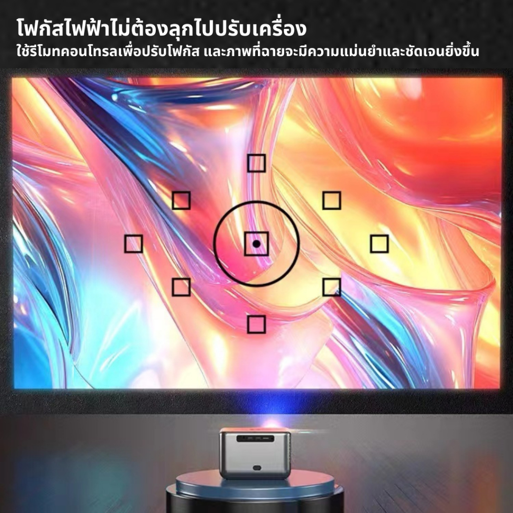 XMI k11 Mini Projector โปรเจคเตอร์พกพา 4K UHD 6000 Lumens ขนาดจอใหญ่ ...