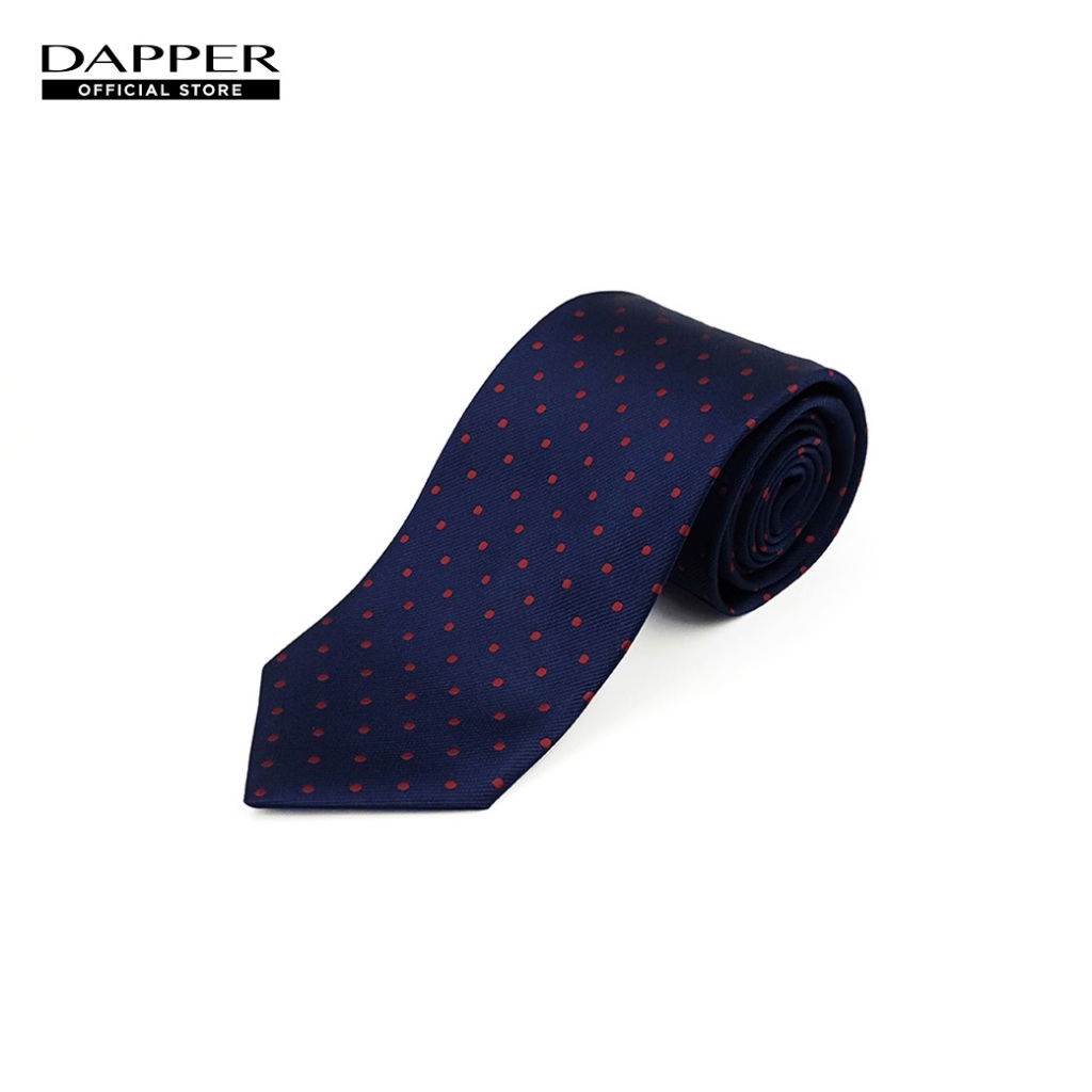 DAPPER เนคไท 7.5 cm Polka Dot Jacquard Tie สีกรมท่า (TIN1/800RJ ...