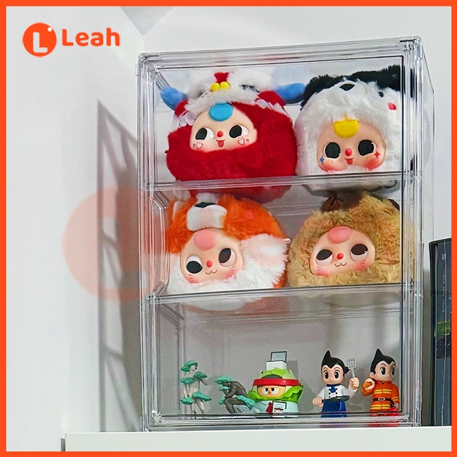 กล่องใส ตู้โมเดล กล่องใส่ตุ๊กตา Baby Three V5/Labubu/kimmon กล่องใส่ ...