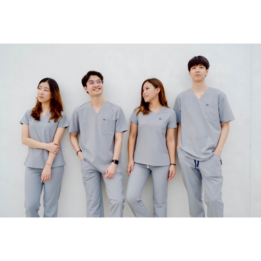 REKA SCRUBS - สี Grey Matter - MOTIF (ชุดสครับแพทย์ พยาบาล พร้อมปักชื่อ ...