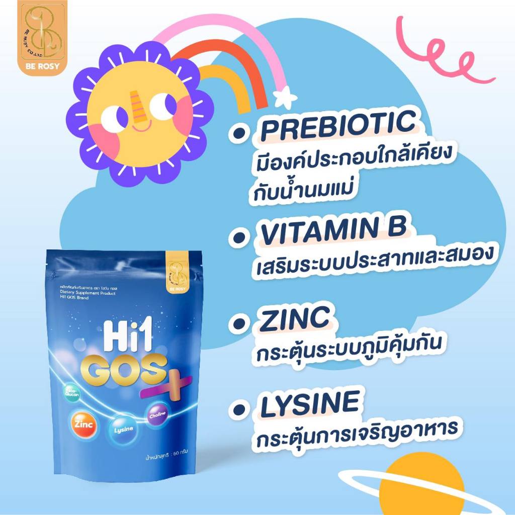 Hi1 GOS ชุดคุ้มค่า 2 กล่อง พรีไบโอติกส์ ไฟเบอร์แก้เด็กท้องผูก ปรับสมดุล ...