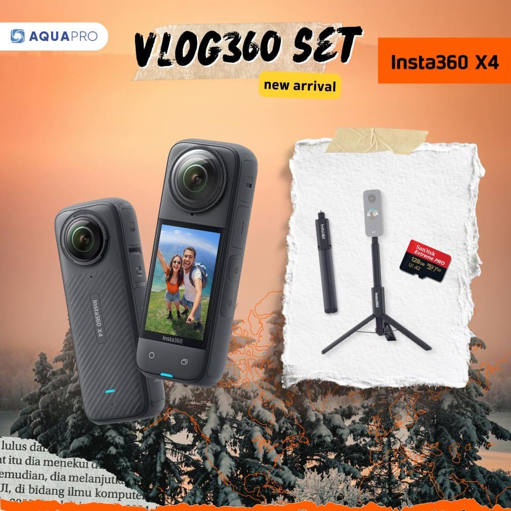 Insta360 X4 8K 360 Action Camera กล้องแอคชั่นแคม กันน้ำลึก 10 เมตร ประกันศูนย์ไทย - Aquapro.co ...
