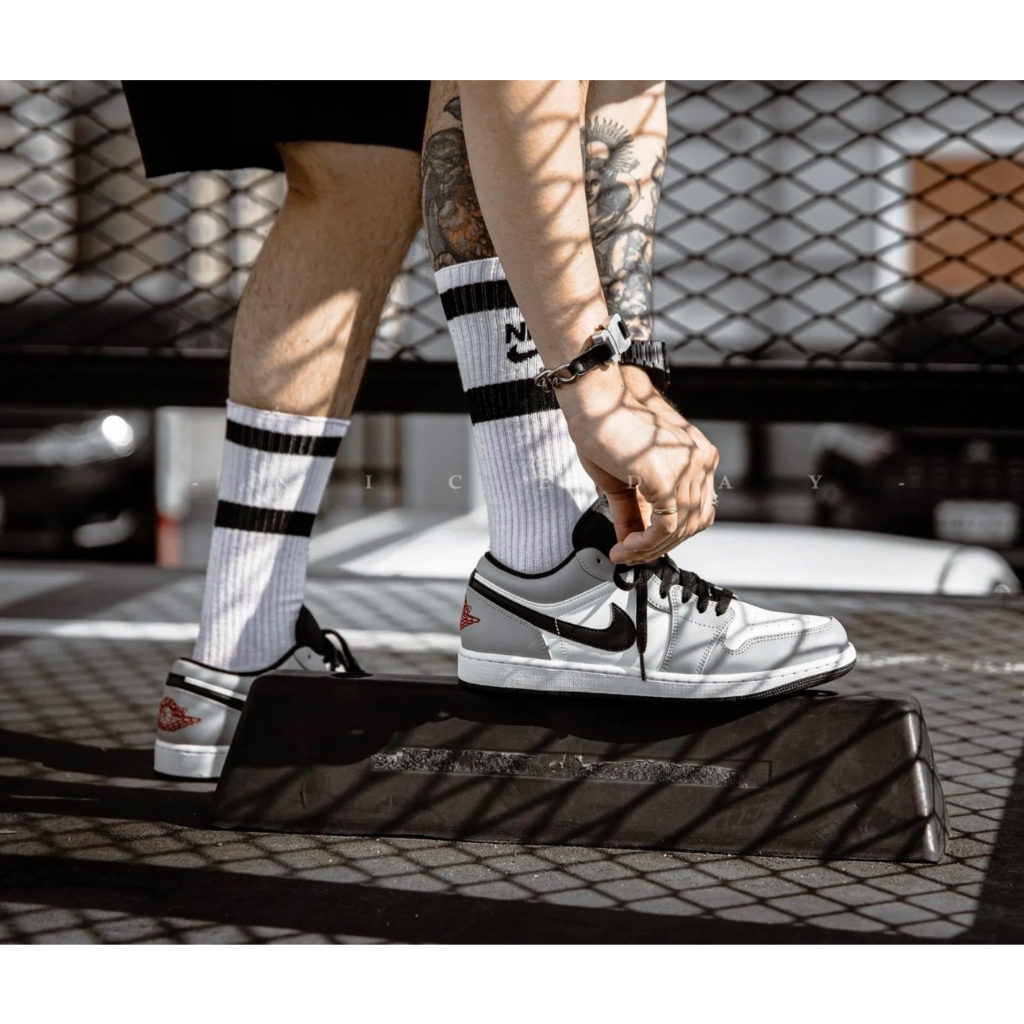 【พร้อมส่ง ของแท้ 100%】Nike Air Jordan 1 Low Light Smoke Grey AJ1 ...