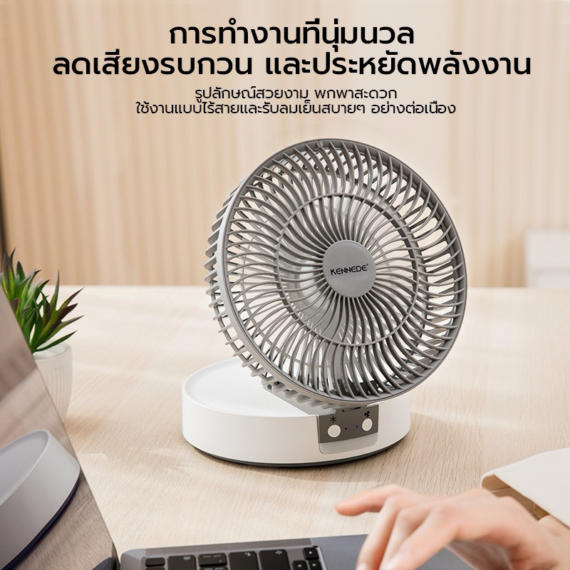 ️{พร้อมส่ง}KENNEDE พัดลมตั้งโต๊ะแบบพับได้ พัดลมพกพา พัดลมตั้งโต๊ะแบบ ...