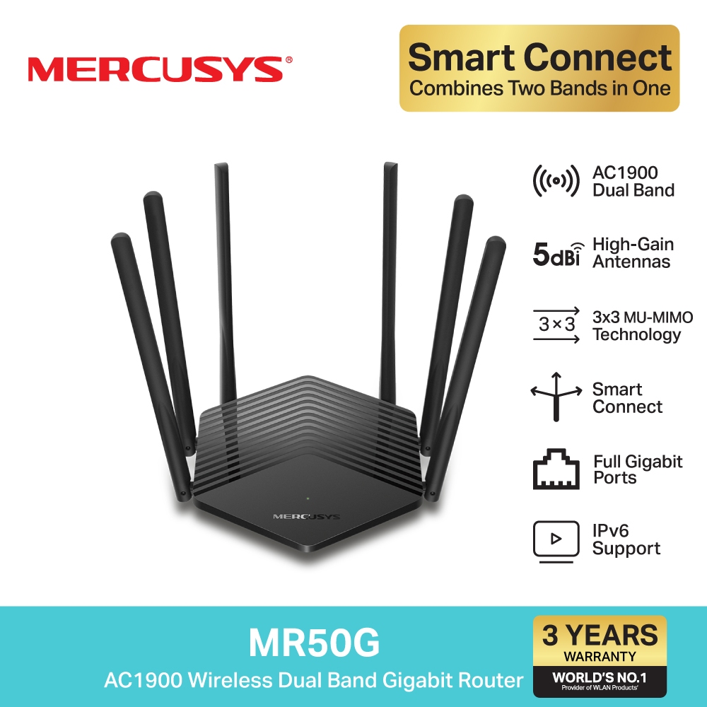 Mercusys MR50G AC1900 Wireless Router ถูกที่สุด พร้อมโปรโมชั่น ธ.ค. ...