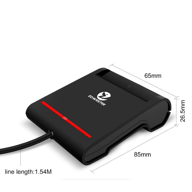 เครื่องอ่านบัตรประชาชน อเนกประสงค์ สเปค ICT Smart card reader ZW-12026 ...