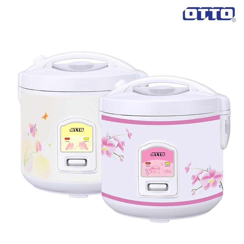OTTO หม้อหุงข้าวอุ่นทิพย์ 1 ลิตร รุ่น CR-100T (คละลาย) 400w เคลือบเทป ...