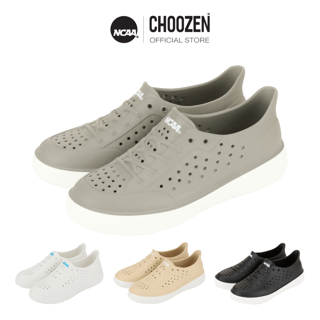 NCAA รองเท้ากันน้ำ EVA แบบสวม ทำความสะอาดง่าย สีขาว,ดำ,เทา, กากี ...