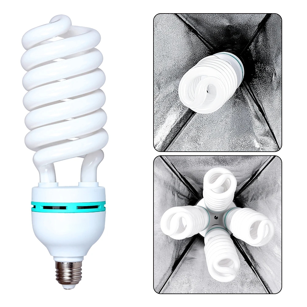 Spiral Fluorescent Light Bulb 135W 5500K Daylight CRI90 E27 Socket ...