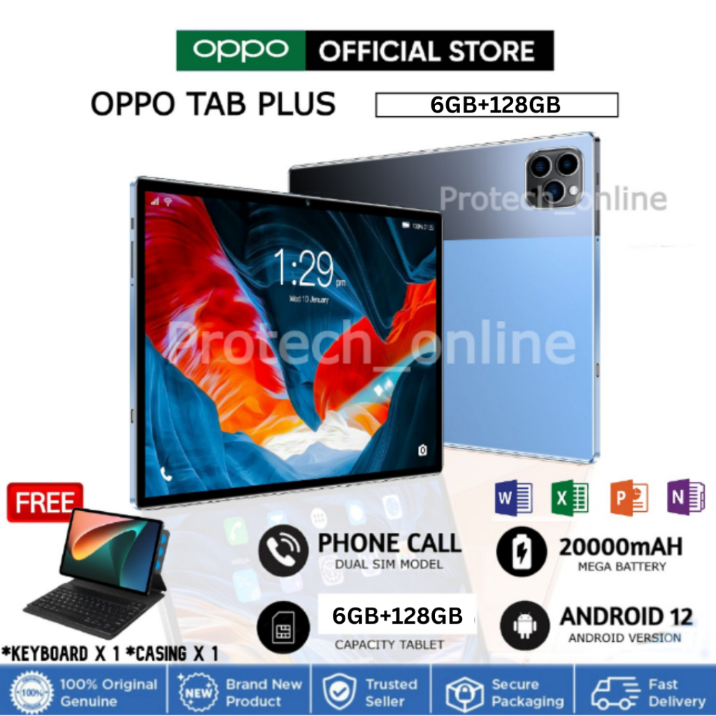 โปรโมชั่นแท็บเล็ตการเรียนรู้ Oppo Tablet TAB PLUS 6GB128GB สำหรับแท็บเล็ต HD ห้องเรียนออนไลน์ ...